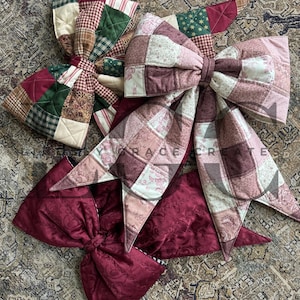 The Big Giant Reversible Quilted Bow | Beginner Friendly PDF Sewing ...