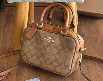 Vintage Coach Ashley Espresso Brown Leather Shoulder Bag F15513 - Brown ...