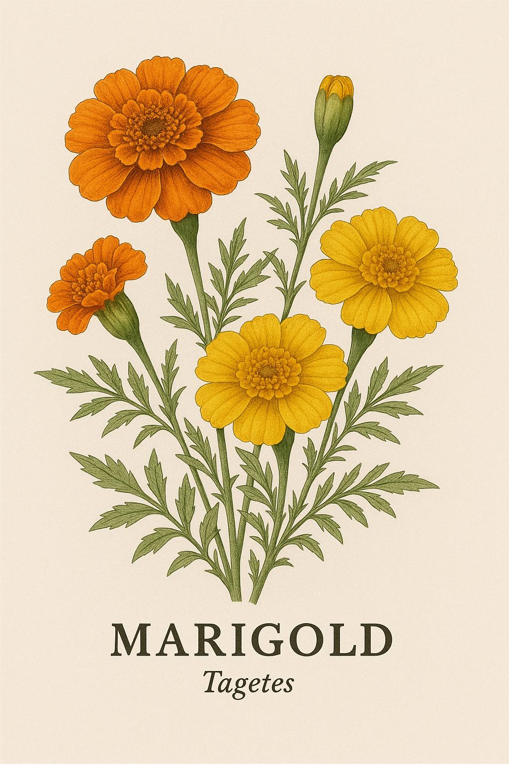 Marigold Magic- Digital Print Download - Etsy