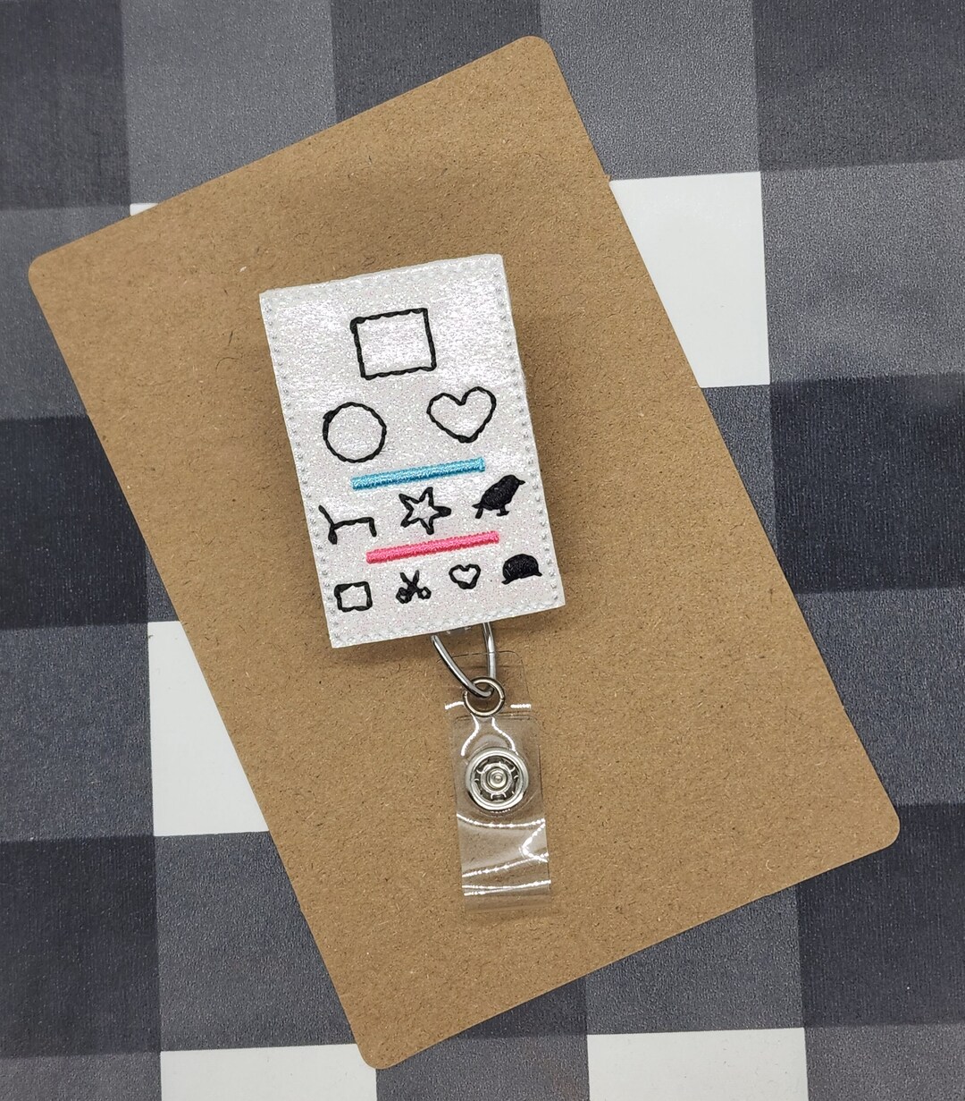 Eye Chart Badge Reel, Eye Chart Badge Buddy, Eye Chart Lanyard ...