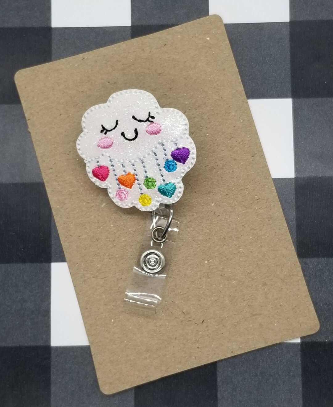 Cute Cloud Badge Reel, Cute Cloud Badge Buddy, Nurse Badge Reel, Nurse ...