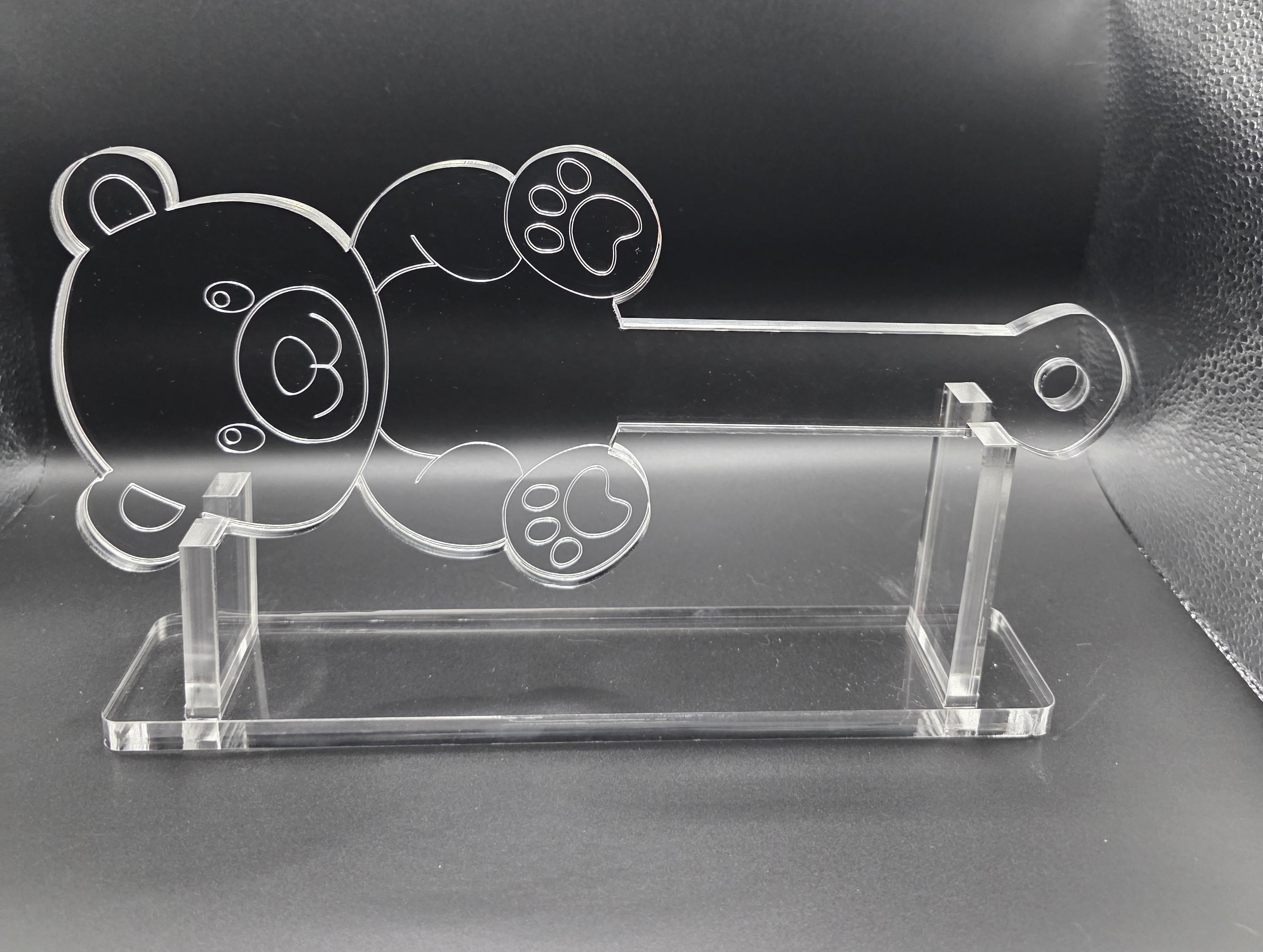 Teddy Bear Acrylic Paddle 11in Cast Acrylic (smaller Size 11 Inch) - Etsy