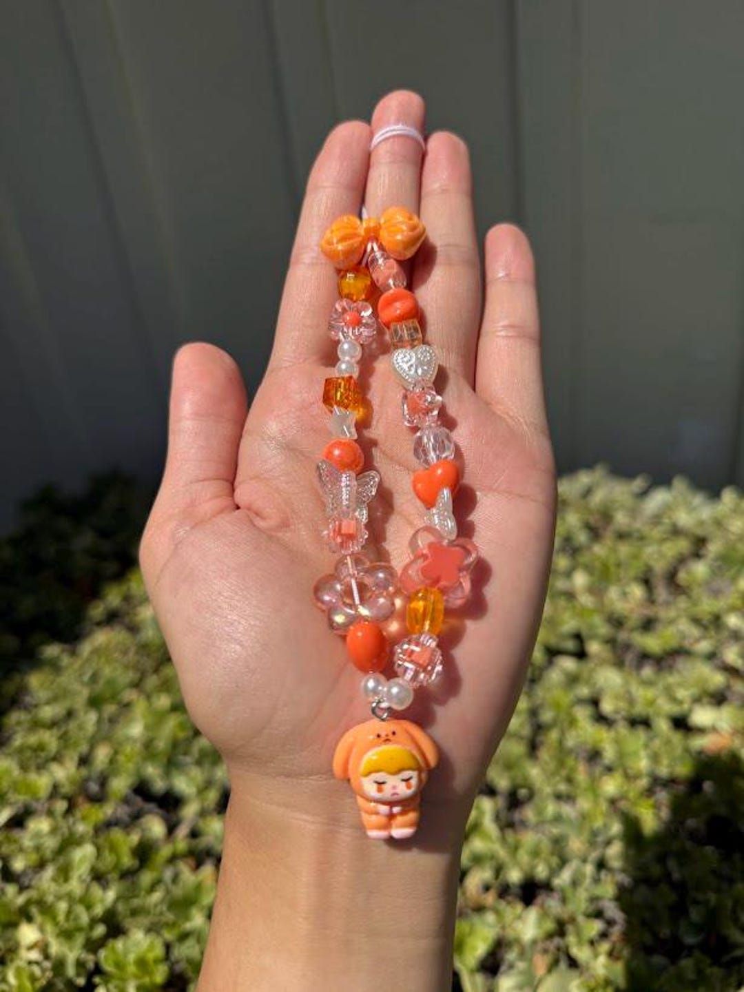 Cry Baby Charm Beaded Phone Strap | Kawaii Accessory - Etsy