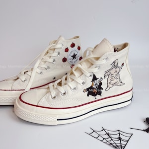 Cartoon Character Spider Embroidery Custom Converse Chuck Taylor ...