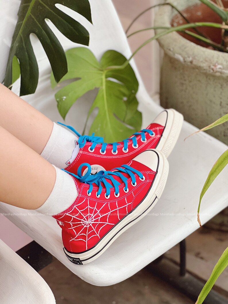 Spider Web Converse Chuck Taylor 1970s Embroidery Converse All Star No ...