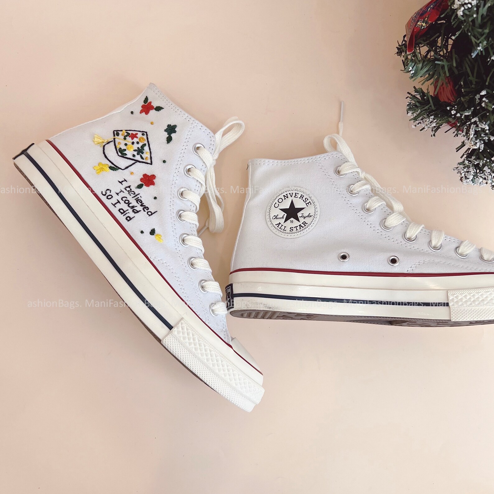 Personalize Graduation Vibe Embroidery Shoes, Converse Graduation ...