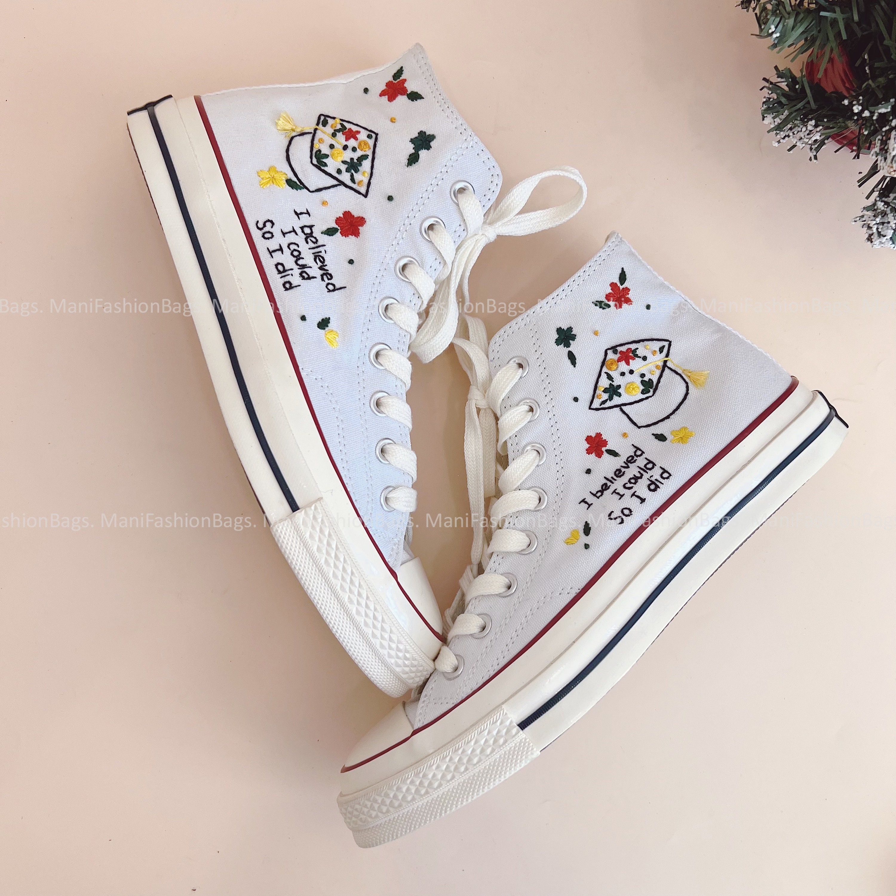 Personalize Graduation Vibe Embroidery Shoes, Converse Graduation ...