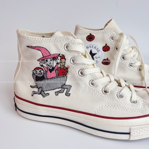 Cartoon Character Spider Embroidery Custom Converse Chuck Taylor ...