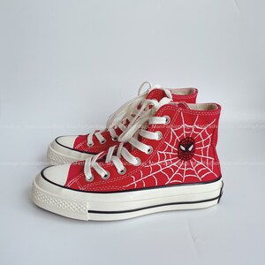 Spider Embroidery Custom Converse Chuck Taylor Embroidered Shoes ...