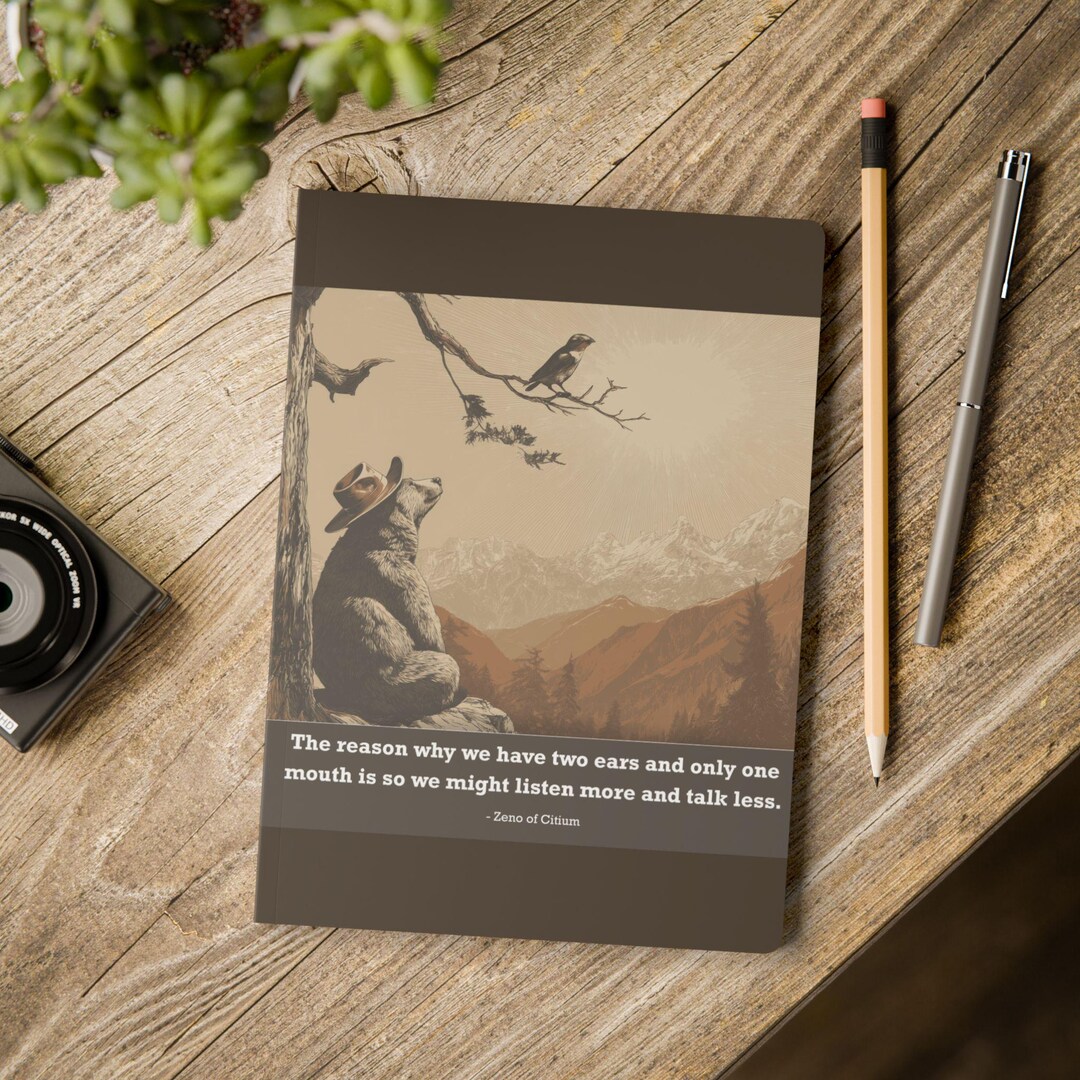 Stoic Bear Journal - Listen More Talk Less - Zeno Mindfulness ...