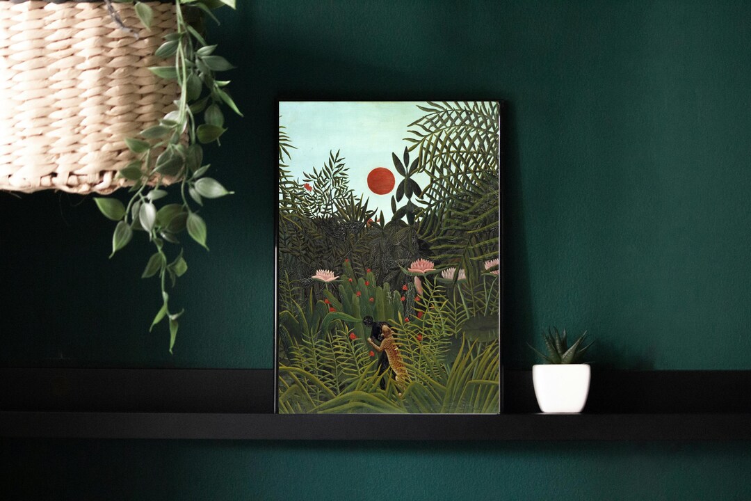 Jungle Art Bundle - 7 Verified Public Domain Prints - Henri Rousseau ...
