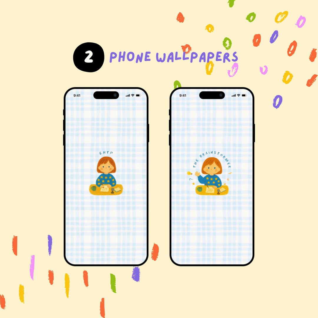 ENTP MBTI Matching Wallpaper Set | Cozy Brainstormer Personality ...