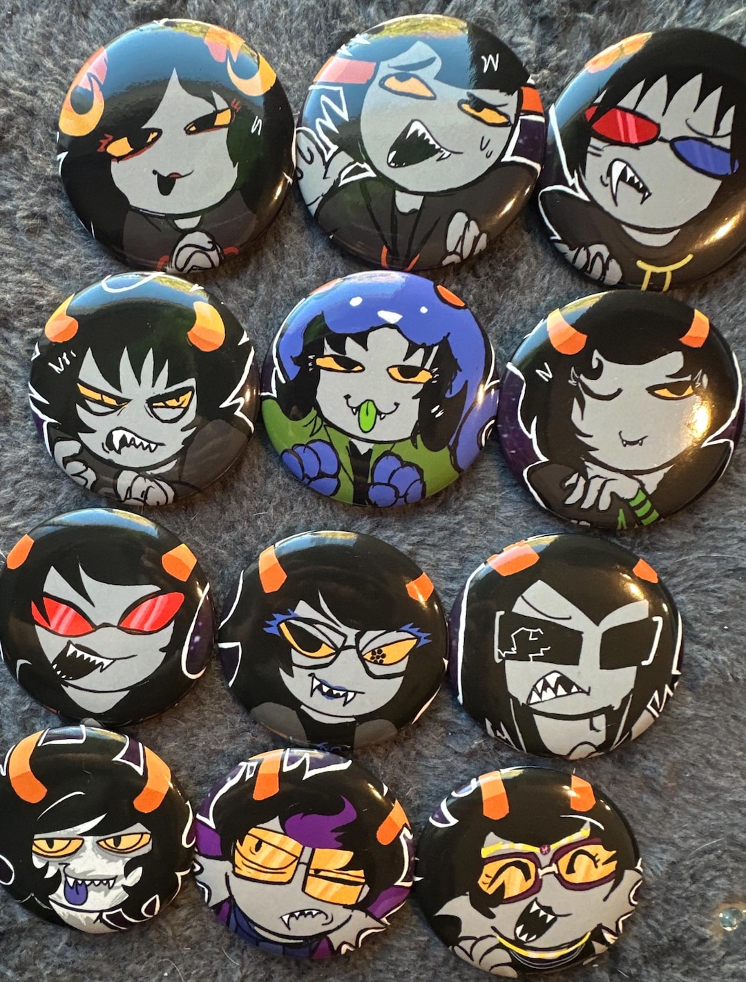 HOMESTUCK TROLLS 2.5 Button Pins! - Etsy