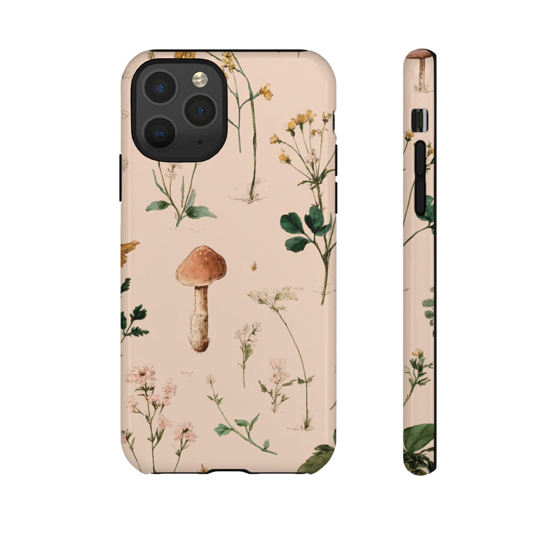 Botanical Floral Phone Case: Cottagecore Wildflower Vintage Aesthetic ...