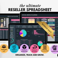 Reseller Inventory Tracker: Printable Business Organizer (A4 A5 Letter ...