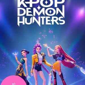 Huntrix K-pop Demon Hunters – Printable PDF Coloring Book (40 Pages ...