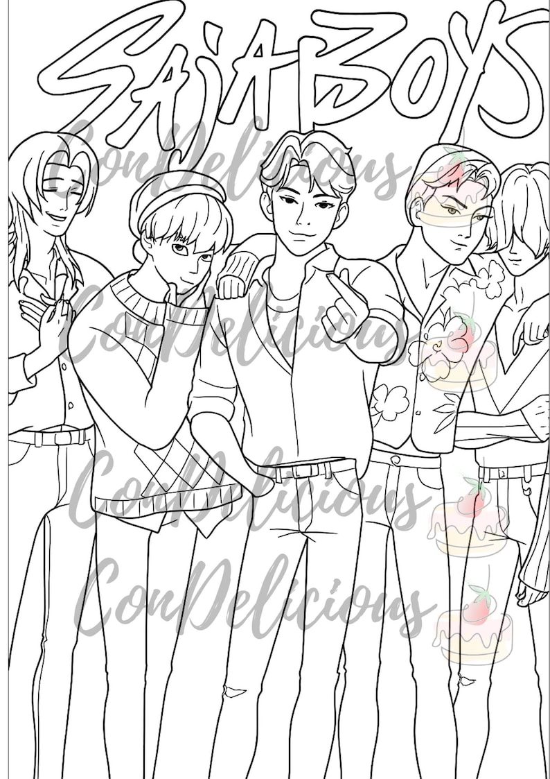 Huntrix K-pop Demon Hunters – Printable PDF Coloring Book (40 Pages ...