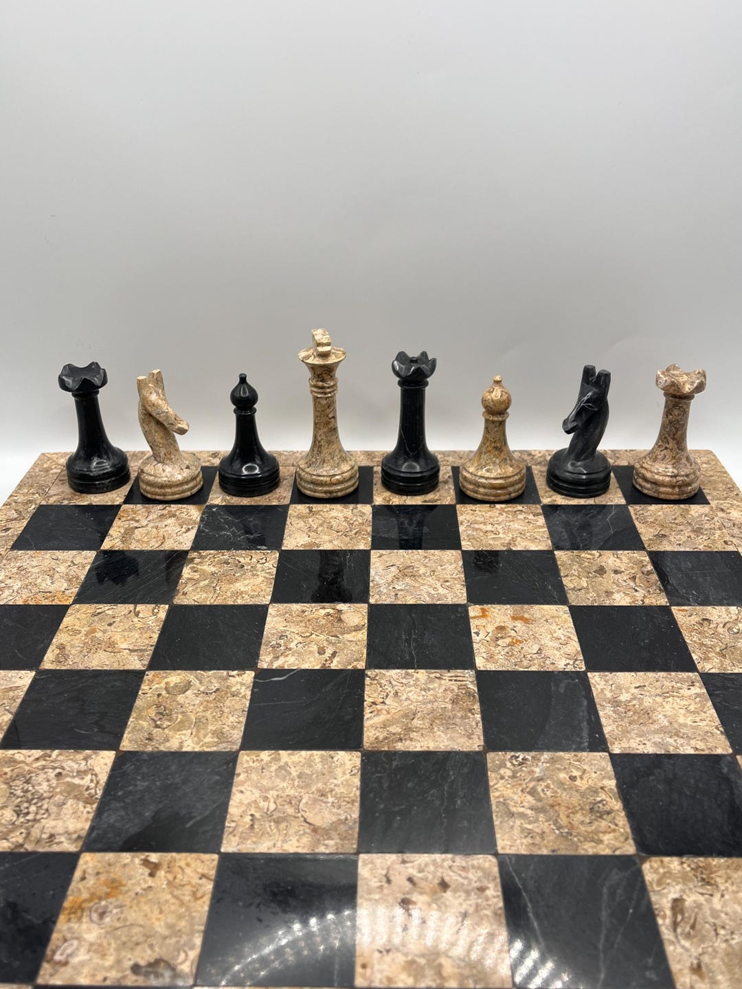 15" Marble Chess Set, Chess Board, Chess Pieces, Unique Chess Set ...