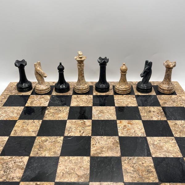 Stone Chess Set - Etsy