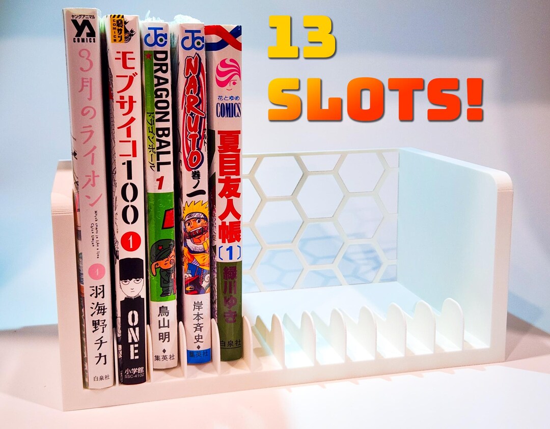 Manga Stand/holder/organizer - Honeycomb - Holds 13 Books - Dividers ...