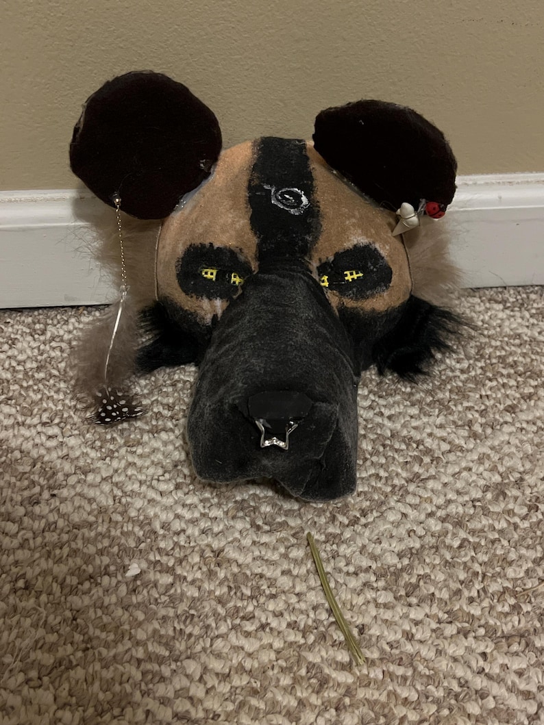 African Wild Dog Therian Mask - Etsy