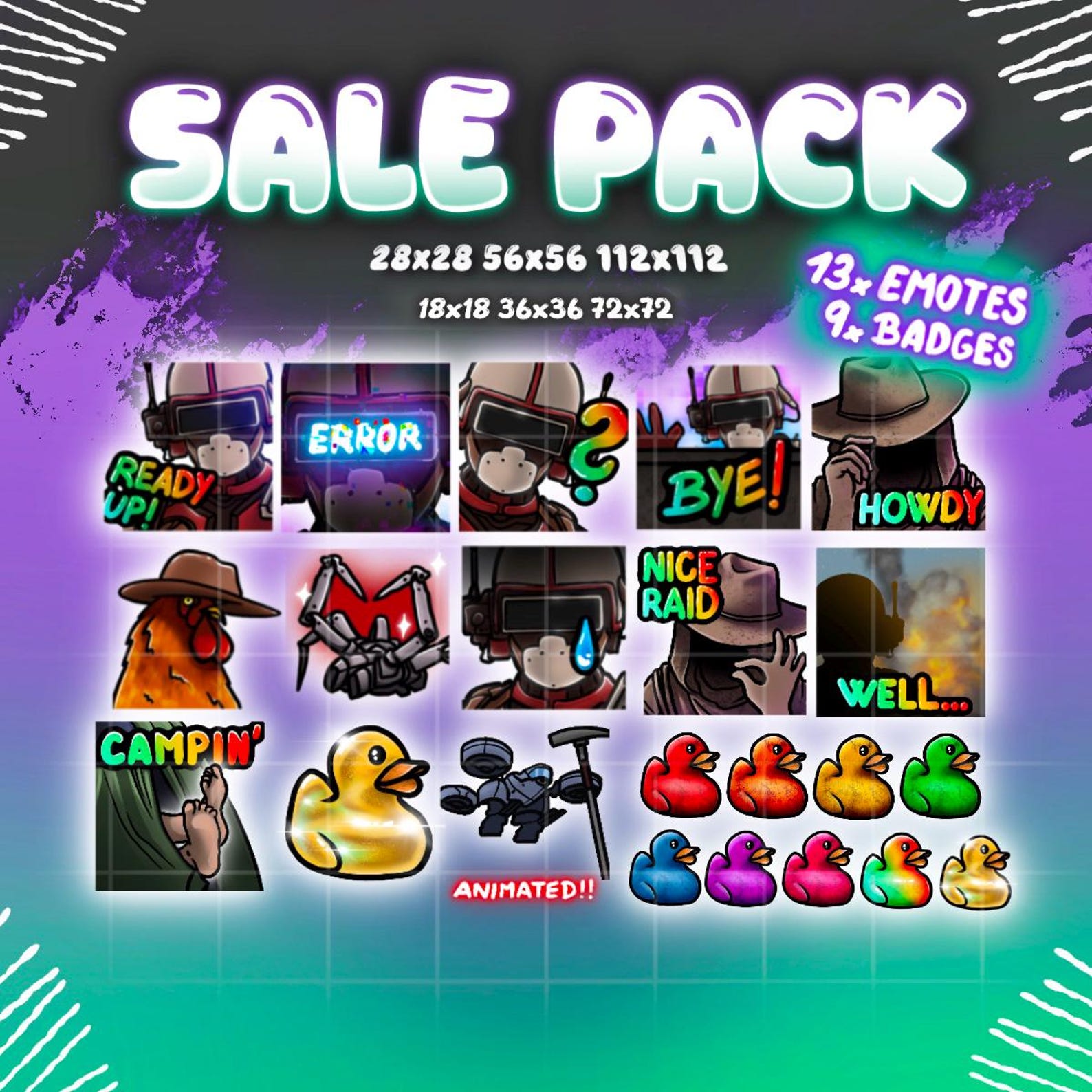 Arc Raiders Emotes & Badges | Twitch Emotes | Twitch Emote for Streamer ...