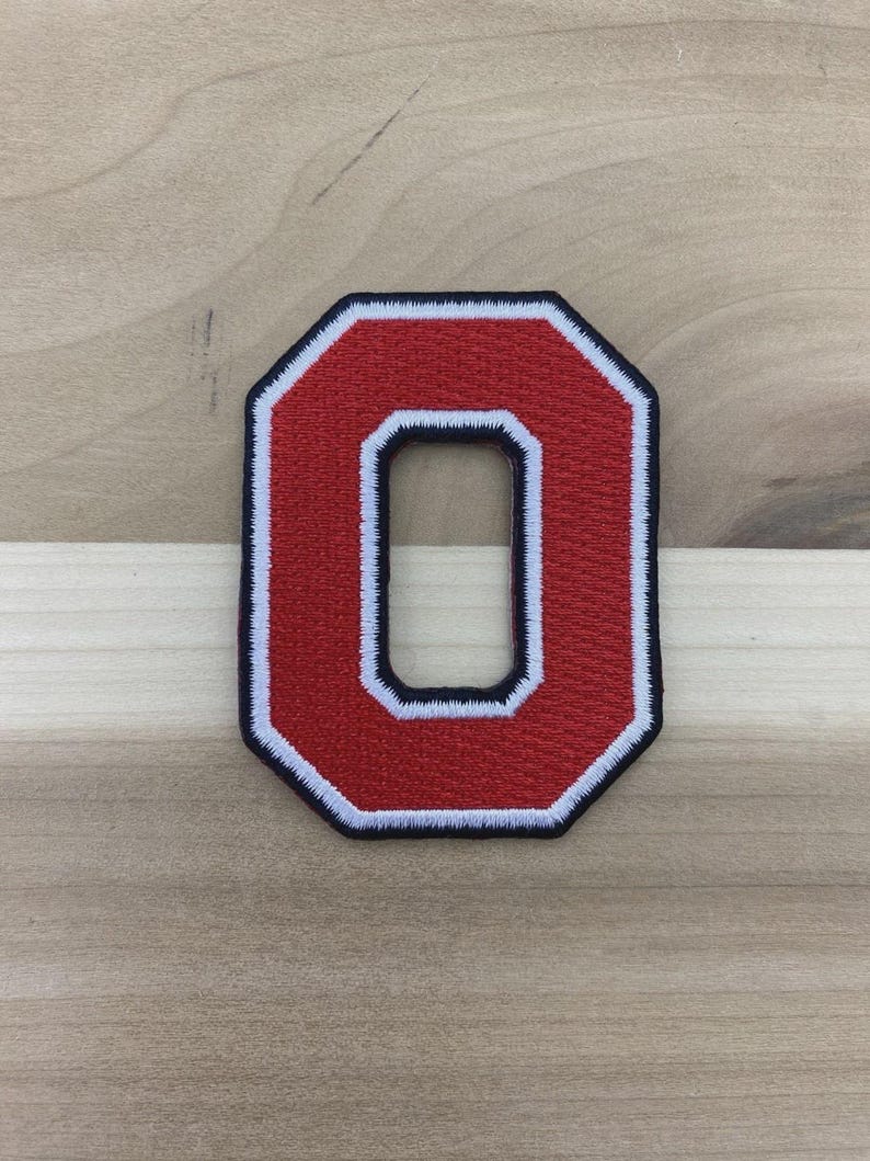 Ohio State Block O Embroidered Iron-on Patch - Etsy