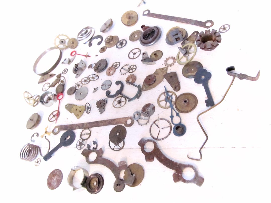 Bundle of Vintage Watch or Clock Salvage Parts Vintage Watch Parts ...