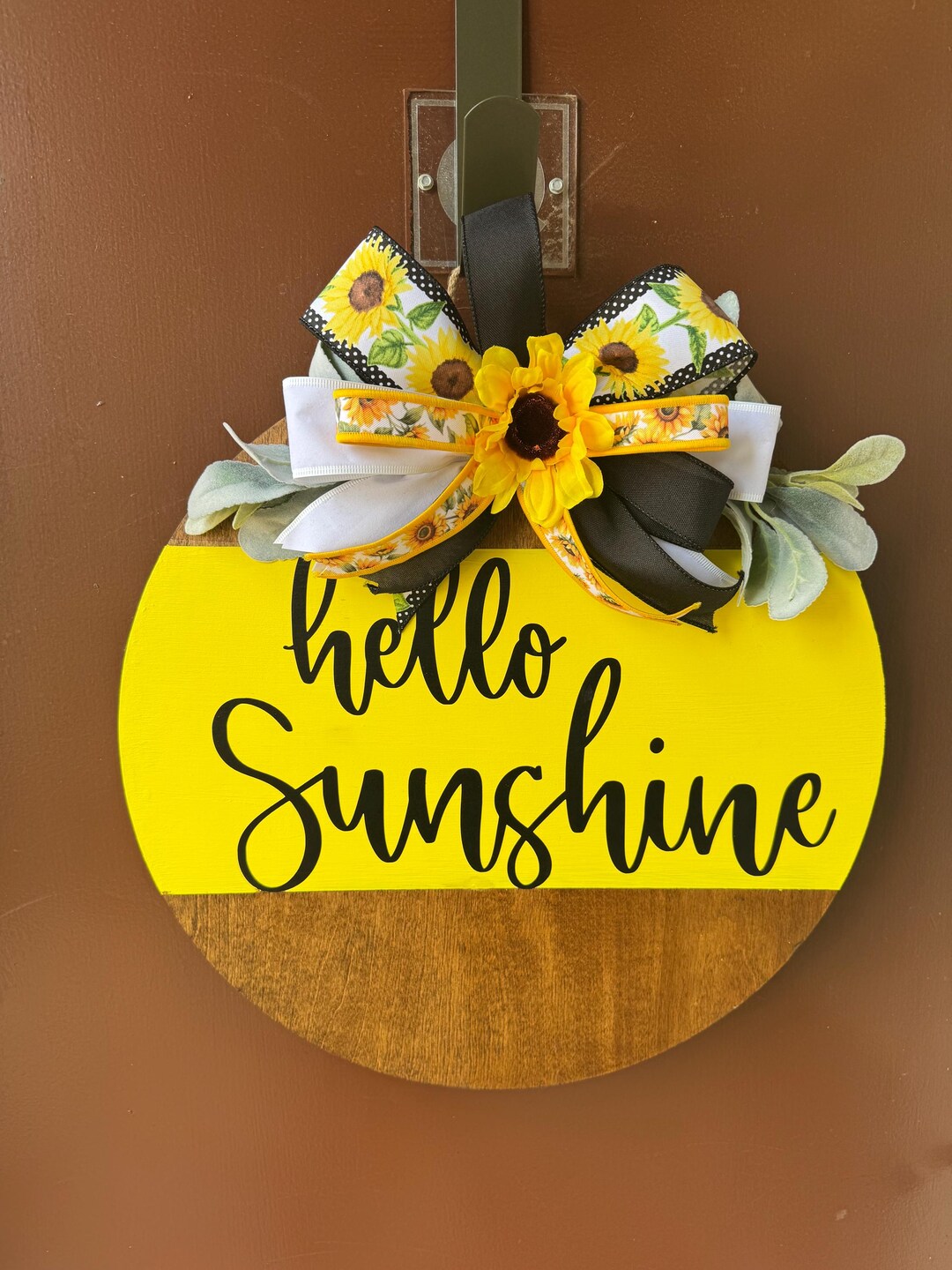 Sunflower Spring Door Hanger - Etsy