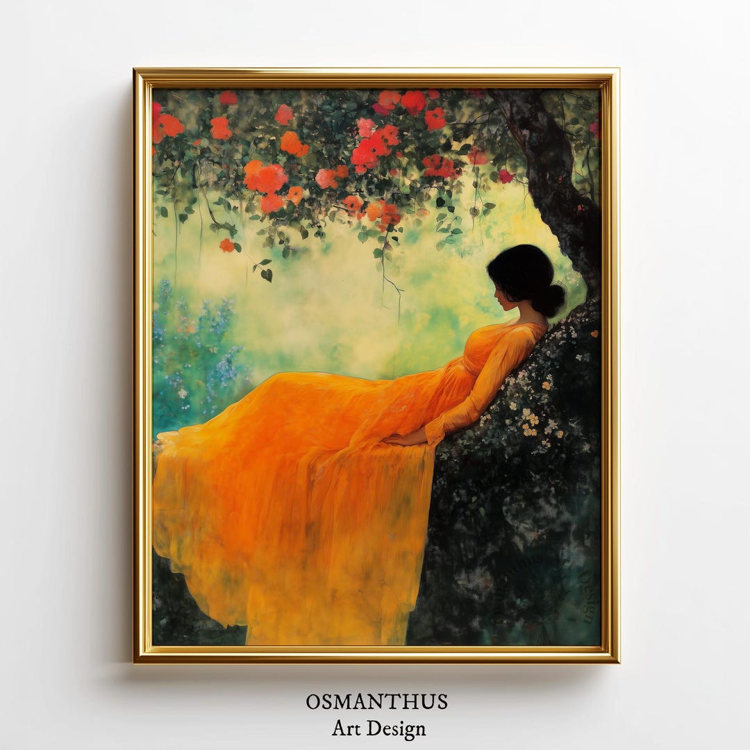 Vintage Reclining Woman Printable Art - Romantic Classical Painting ...