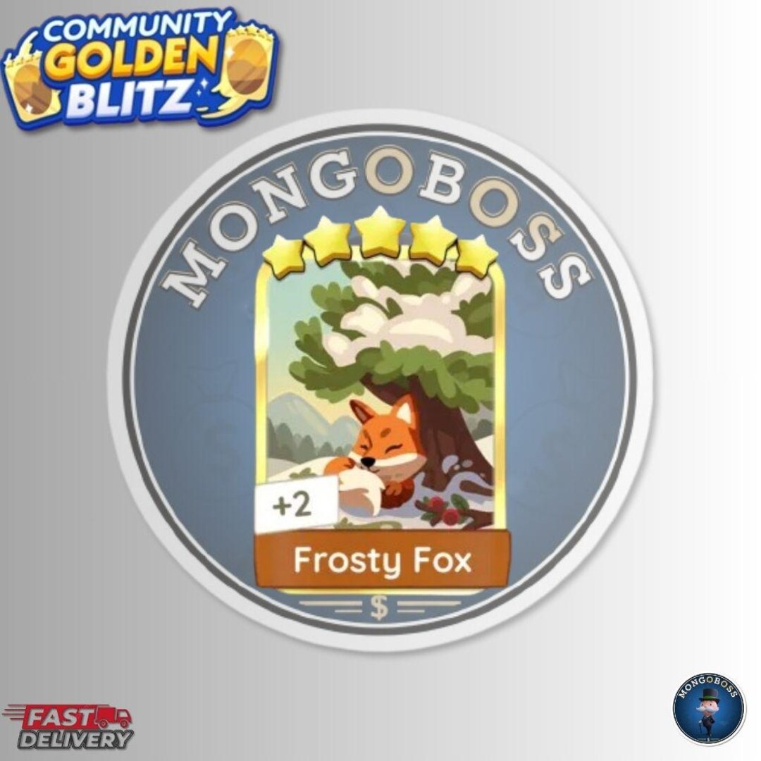 Frosty Fox Monopoly GO GOLDEN BLITZ Instant Delivery - Etsy