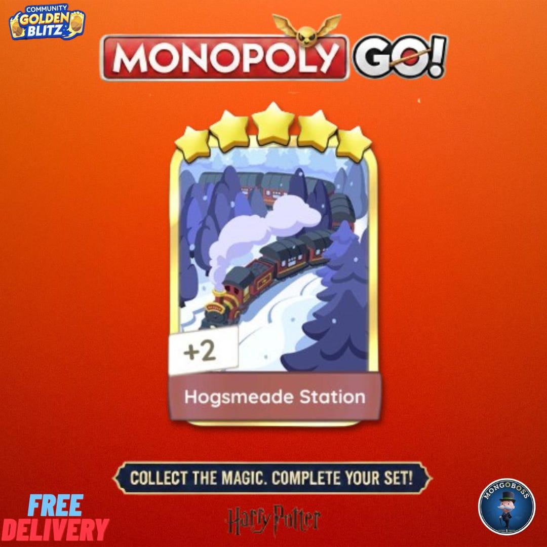 Hogsmeade Station Monopoly GO Golden Blitz – Instant Delivery - Etsy