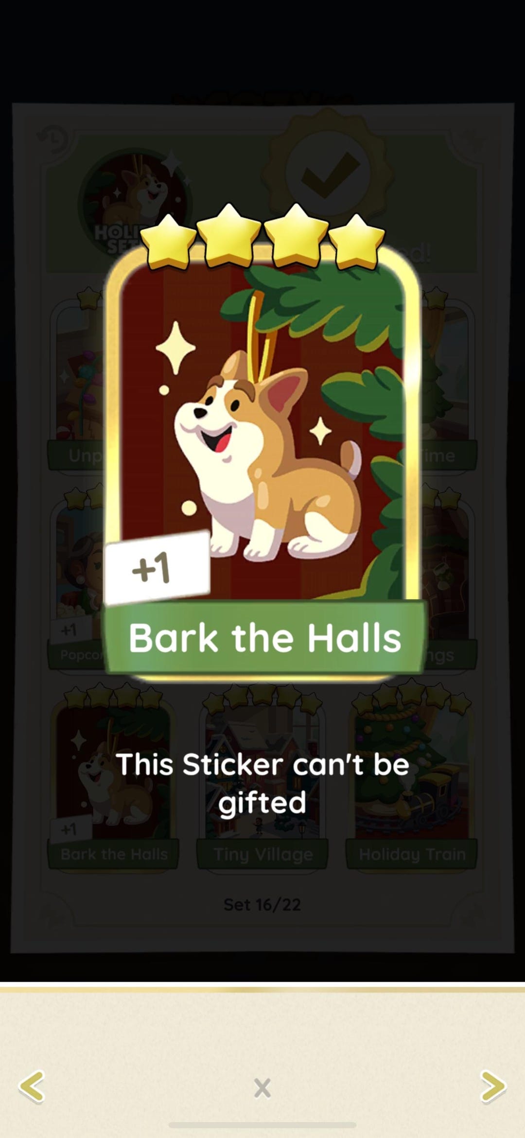Monopoly Go Sticker " Bark the Hall " 4 Star Set 18 - Etsy
