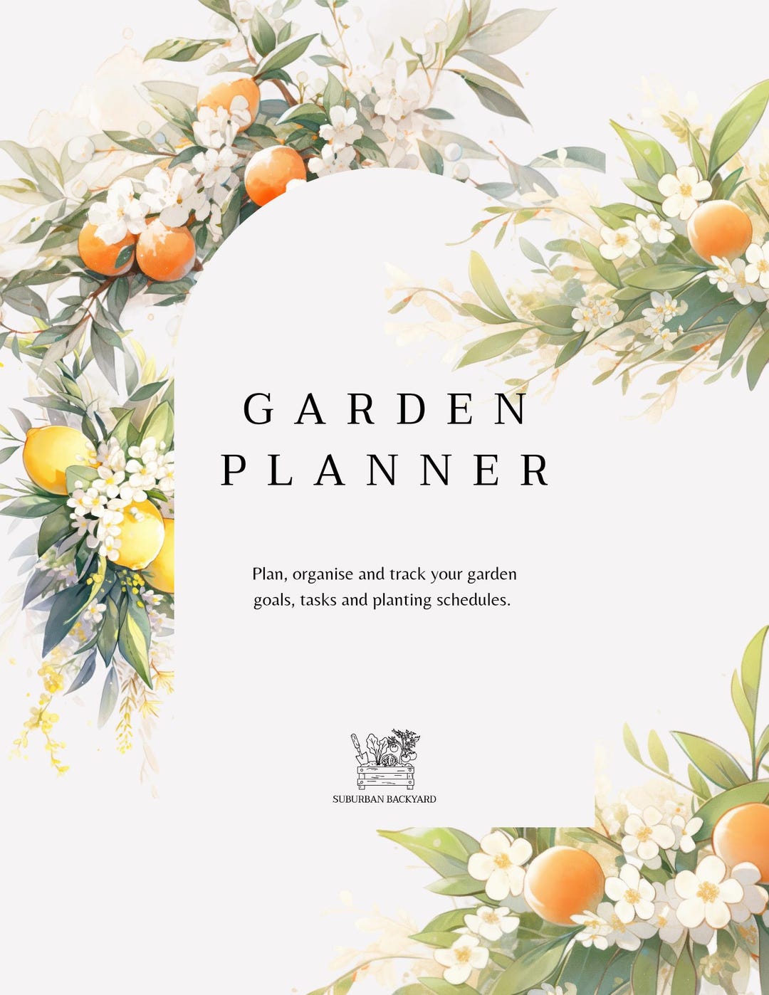 Printable Garden Planner – Citrus Cover - Etsy