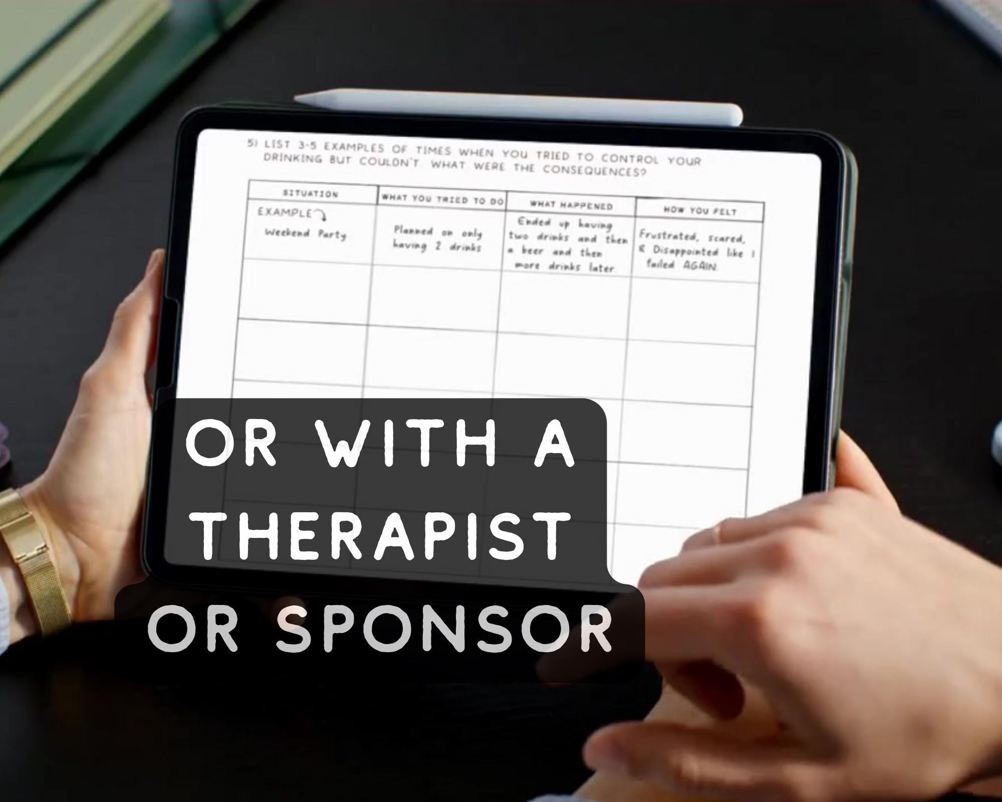 Addiction Recovery Workbook: Therapy Resources & Office Decor (PDF ...