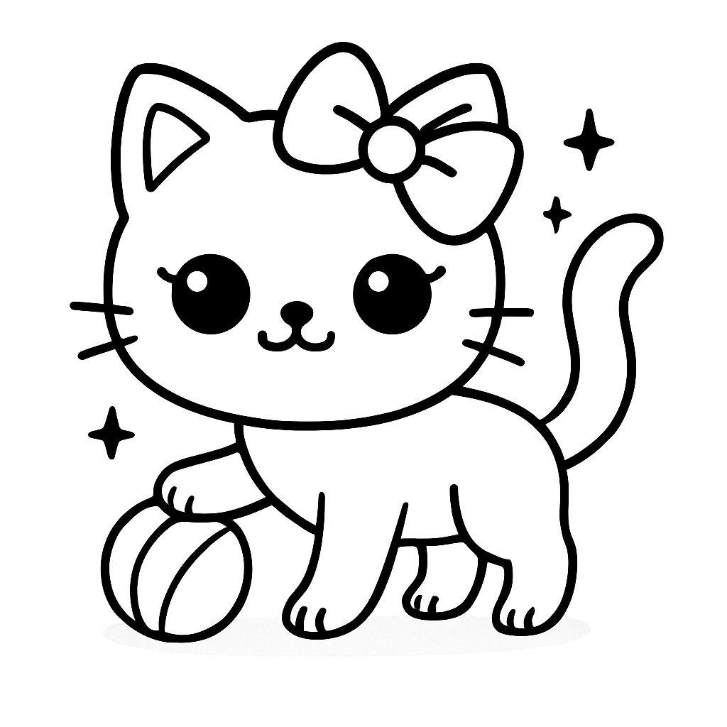 Pack of 3 Cat Coloring Sheets - Etsy
