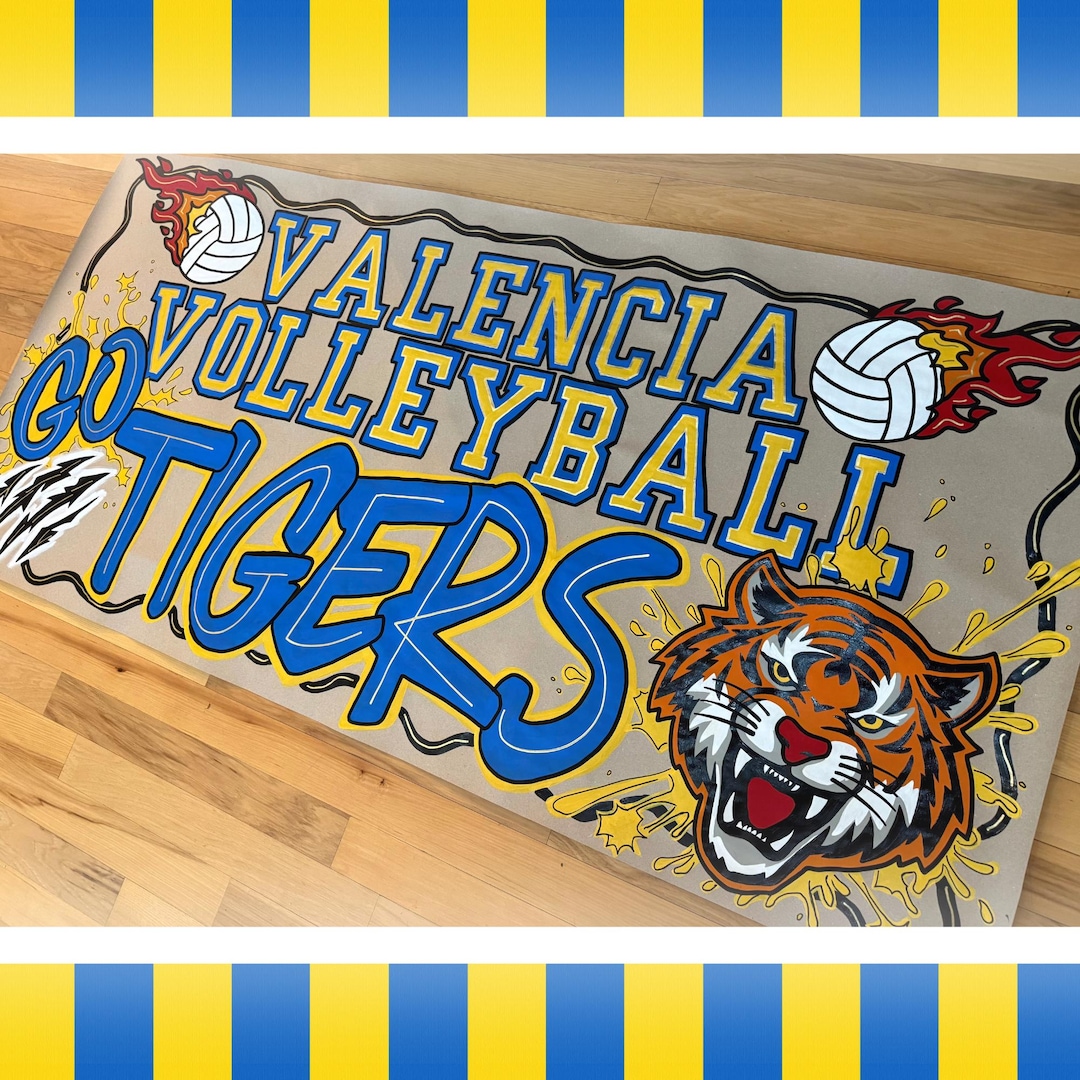 Custom Hand-painted Sports/school/group Banner - Etsy