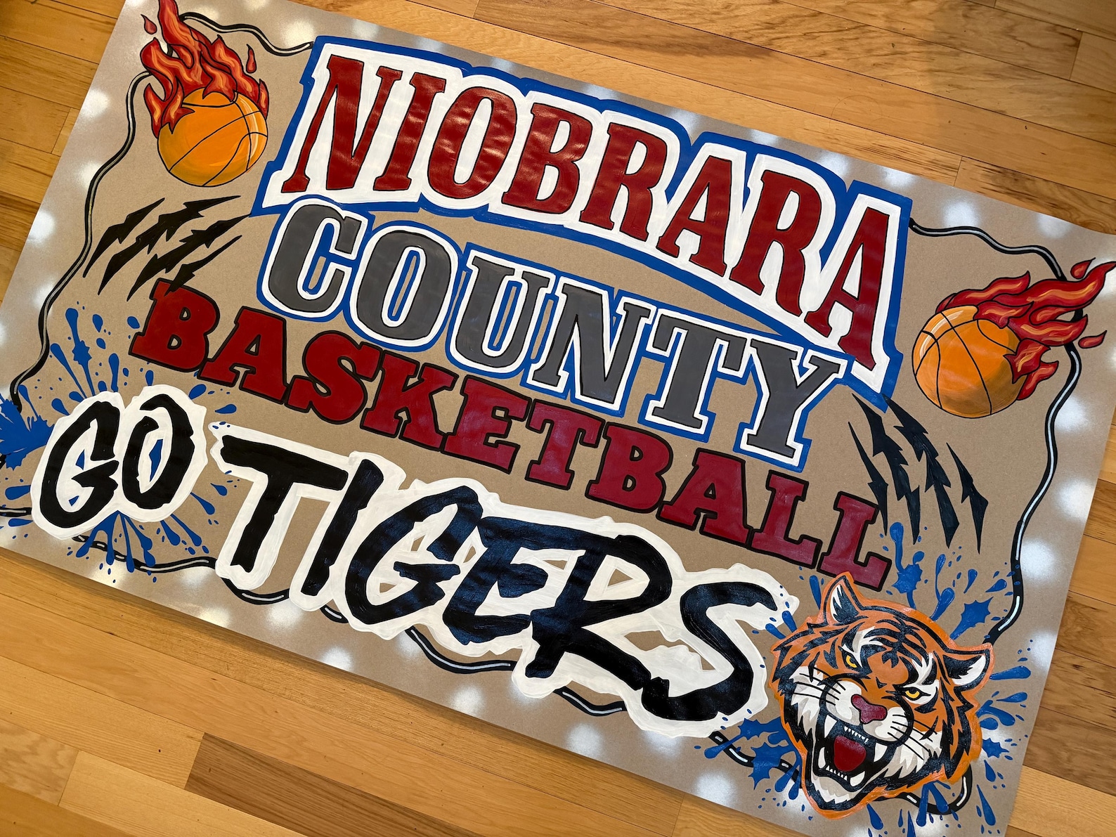 Custom Hand-painted Sports/school/group Banner - Etsy