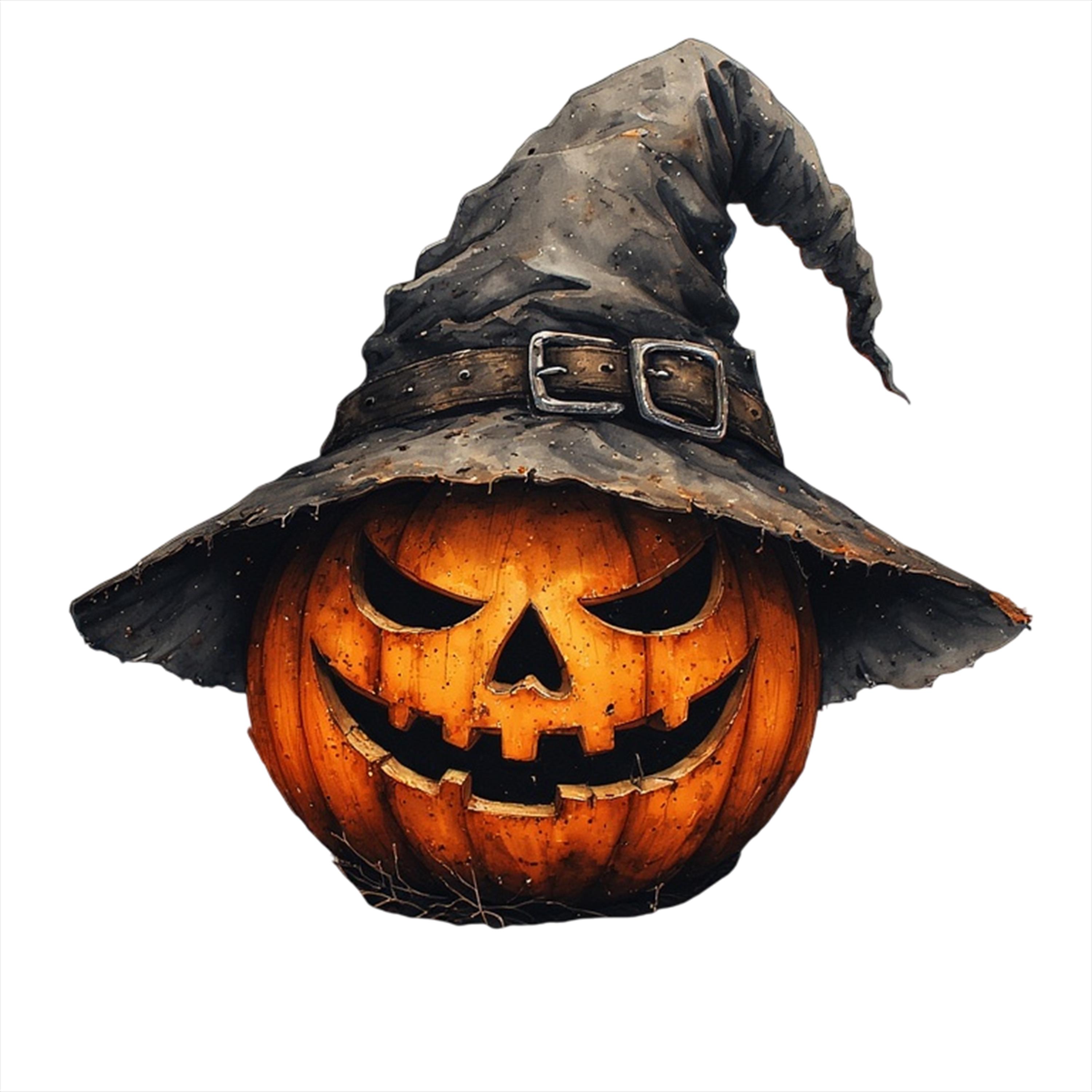 10 Halloween Pumpkin Watercolor Clipart, Watercolor Clipart, Jack O ...