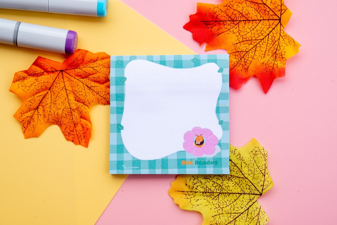 Cute Honey Bee Sticky Notes | Bumblebee Memo Pad | Aesthetic Office ...