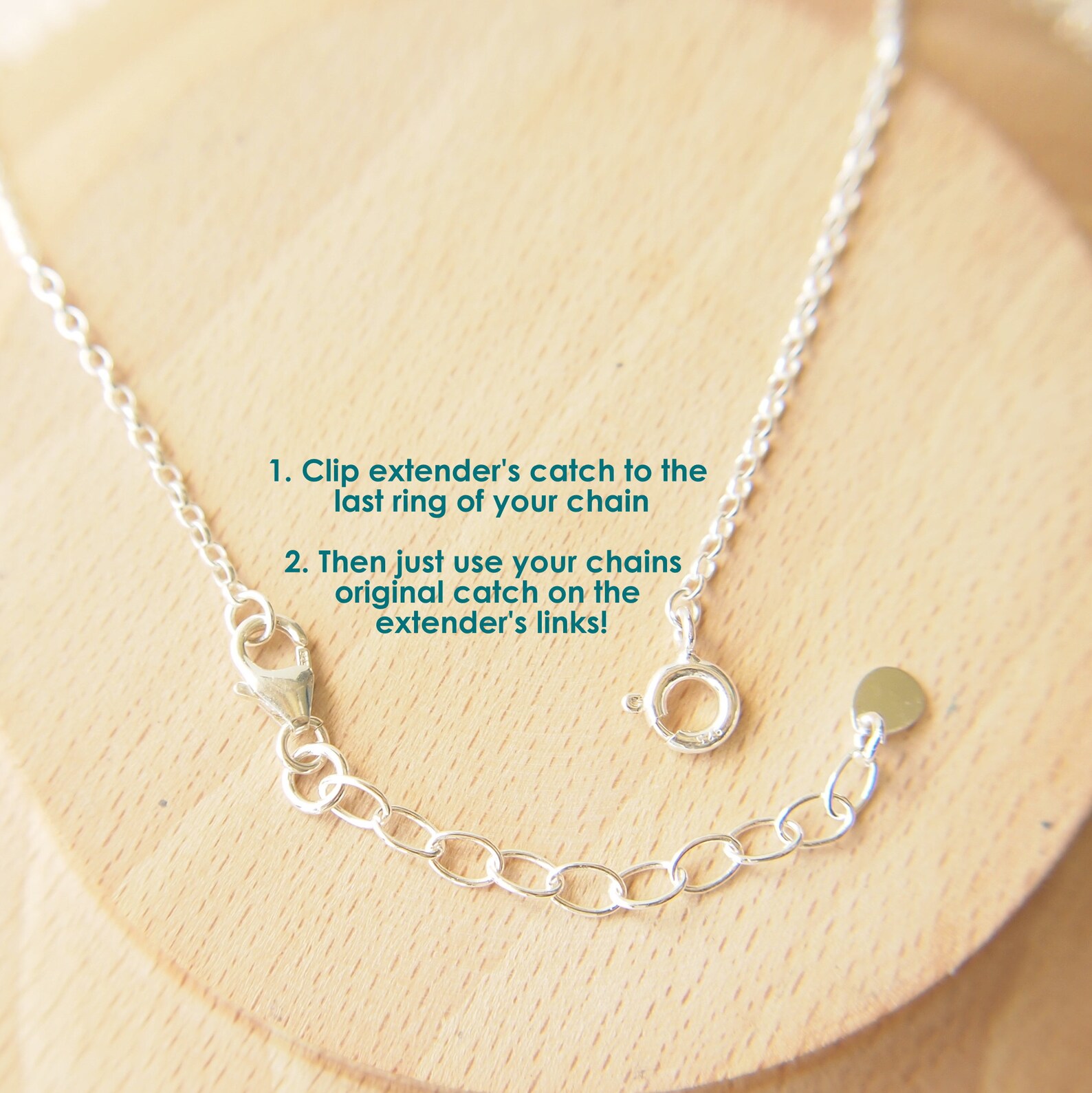 Extension Chain Extra Necklace Chain Sterling Silver Chain - Etsy UK