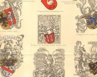 Antique Heraldry | Etsy