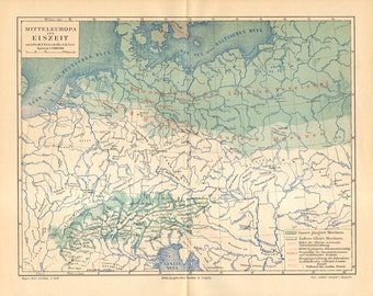 Map of 1890 Europe - Etsy