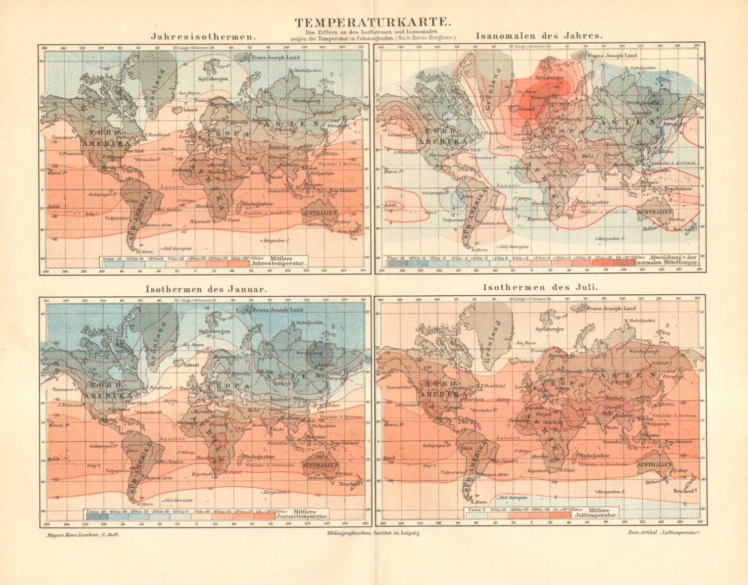 Isotherm World Map