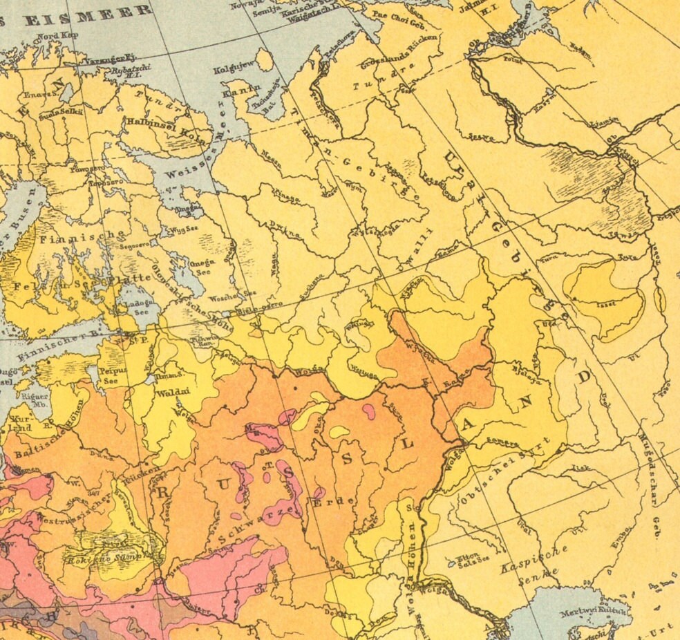 1901 Antique Dated POPULATION DENSITY Map of EUROPE - Etsy