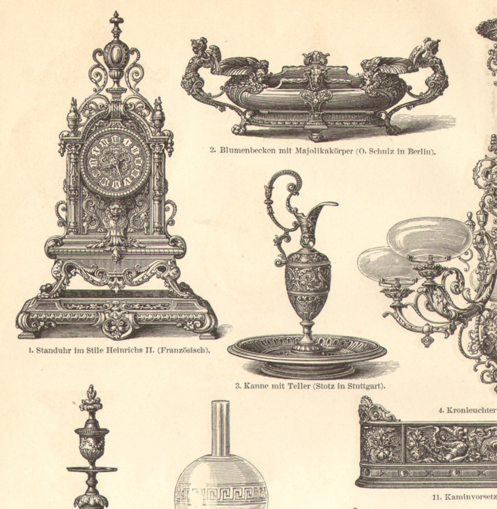 1896 Bronze Art Masterpieces Antique Engraving Clock Flower - Etsy