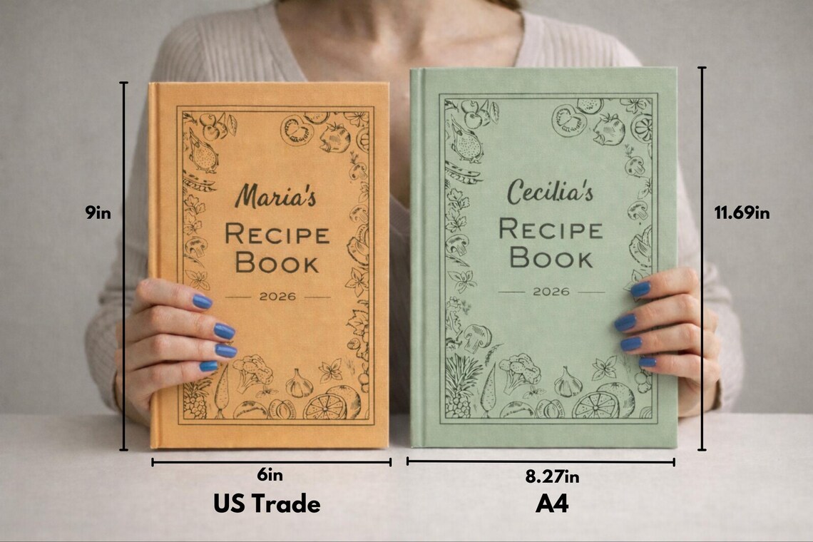Personalized Recipe Book | Custom Family Cookbook, Keepsake Kitchen ...