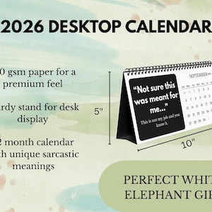 2026 Funny Office Desk Calendar | Passive Aggressive Quotes - Etsy