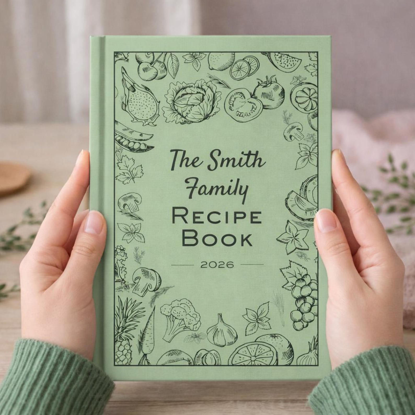 Personalized Recipe Book | Custom Family Cookbook, Keepsake Kitchen ...