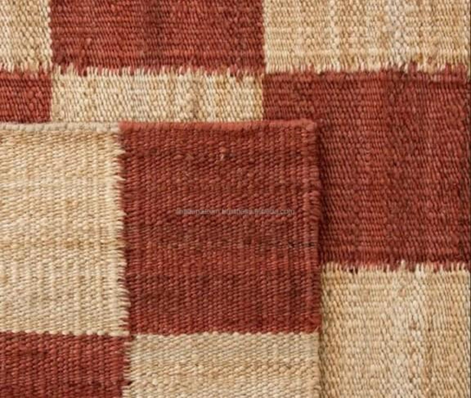 Handmade Red and Natural Hemp Jute Rungs-extra Large Jute Rugs Red Jute ...